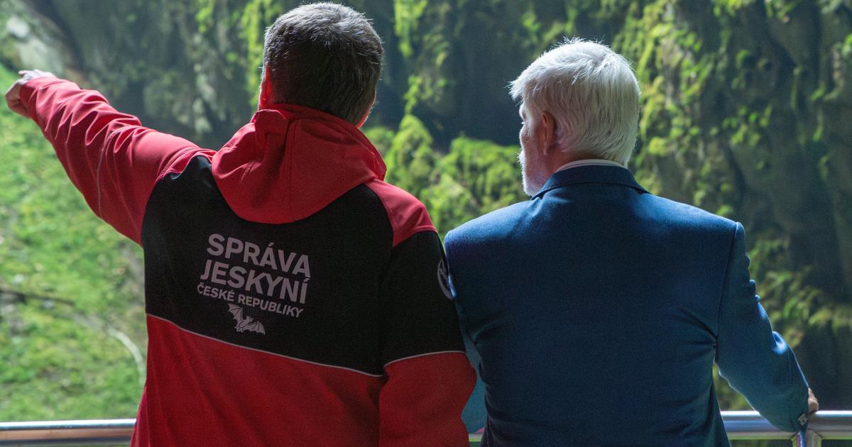 Návštěva prezidenta Petra Pavla v Punkevních jeskyních, 26. 9. 2023 | Správa jeskyní České republiky